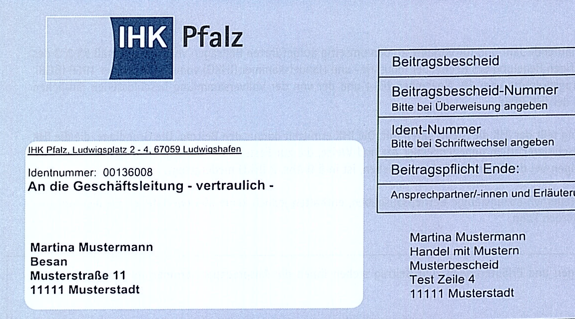 Informationen zum IHK-Beitrag - IHK Pfalz